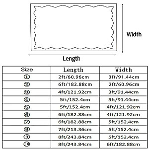 Retro Modern Boho Abstract Area Rugs, Mid Century Geometric Rainbow Bedroom Rug, Comfortable Soft with Non-slip Backing Ideal for Living Room Boy Girl Dining Room Study Decor 6 x 8ft