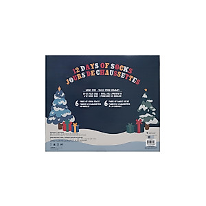 Gertex Men's 12 Days of Socks Holiday Christmas Advent Calendar Gift Box