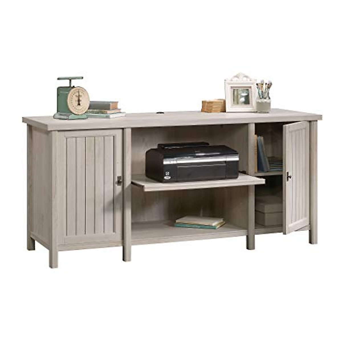 Sauder Costa Credenza, Chalked Chestnut finish