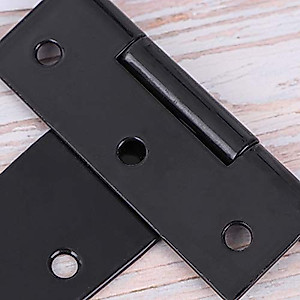 2PCS Black T Strap Hinges Heavy Duty Gate Hinges for Wooden Fences or Metal Iron Rustproof Barn Door Hinges Shed Door Hinges (12 Inch)