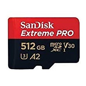 SanDisk 512GB Extreme Pro MicroSD Memory Card with Adapter Works with GoPro Hero 10 Black Action Cam U3 V30 4K A2 Class 10 SDSQXCZ-512G-GN6MA Bundle with 1 Everything But Stromboli Micro Card Reader