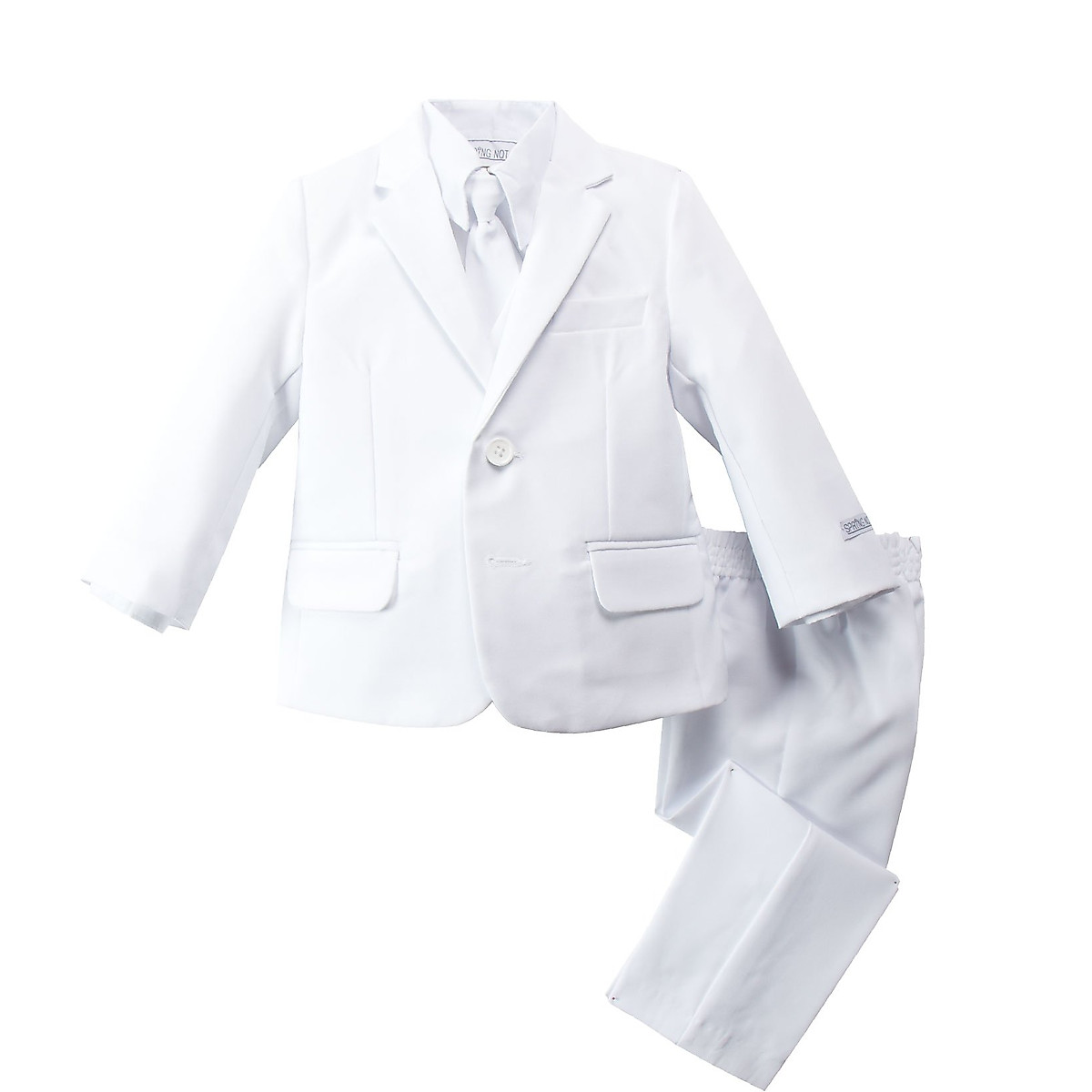Spring Notion Baby Boys' Modern Fit White Suit Set 9M
