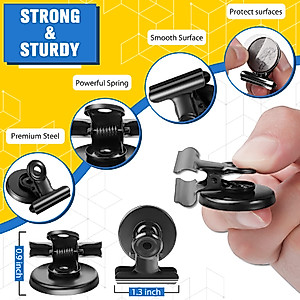 22Pack Magnetic Clips Multi-use Fridge Magnets Clip Stainless Steel Refrigerator Magnets Heavy Duty Metal Clips for Whiteboard Scratch Free Magnet Clips Best for Decorating Kitchen Home Office School