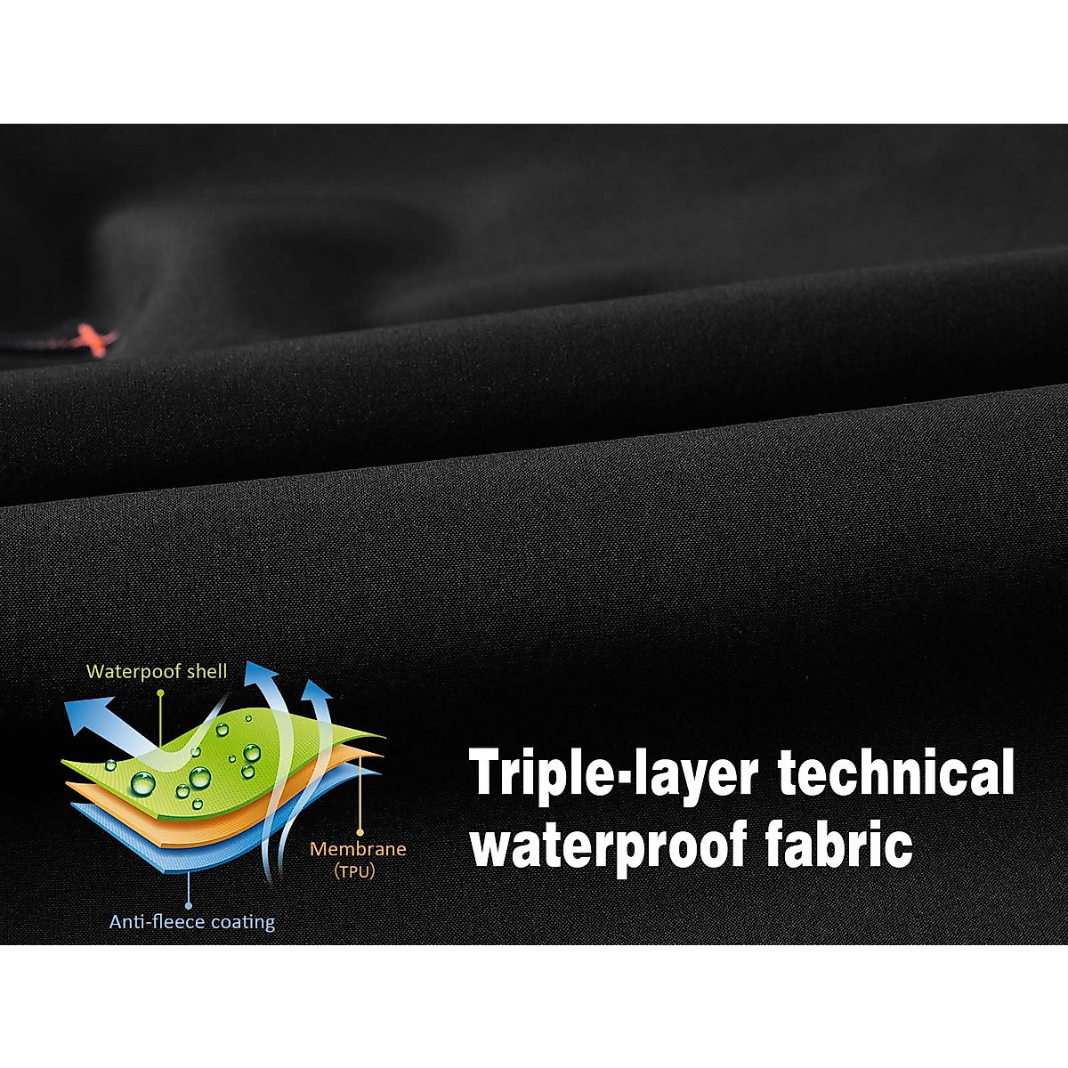 Rdruko Women's Snow Pants Waterproof Insulated Fleece Thermal Ski Hiking Snowboard Pants(Black, US M)