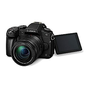 Panasonic LUMIX G85MK 4K Mirrorless Interchangeable Lens Camera Kit with 12-60mm Lens Bundle with 64GB Memory Card, 2 Spare Batteries, Charger, Backpack, Spider Tripod, Filter Kit, and Flash (7 items)