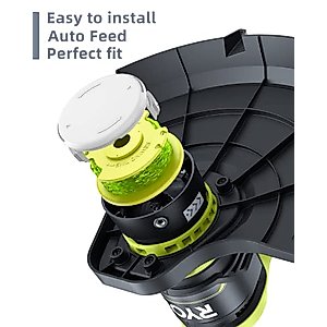 Weed Wacker String Compatible with Ryobi One Plus+ AC80RL3, 0.08'' String Trimmer Line,Weed Eater String Compatible with Ryobi 18V, 24V, 40V Trimmers(10 Replacement Spool, 2 Trimmer Cap Cover)