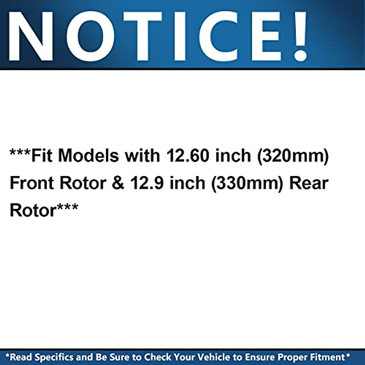 Detroit Axle - Brake Kit for 2011-2014 Ford Edge, 2011-2015 Lincoln MKX Drilled & Slotted Brake Rotors Ceramic Brakes Pads Replacement : 12.60'' inch Front and 12.9'' inch Rear Rotor
