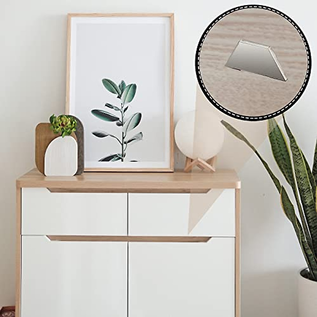 16 Pieces Drawer Stops Drawer Stoppers for Dresser Two Point Drawer Stops Antique Style Metal Drawer Stops Furniture Parts Accessories for Drawers