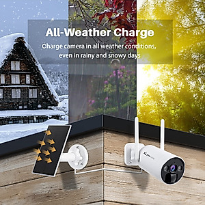 yeewise Solar Security Cameras Wireless Outdoor, 2K 4MP Home Security System, 4 Cameras Kit with Color Night Vision, Forever Power, Spotlight Camera, 10CH NVR with 64G Local Storage, No Monthly Fee