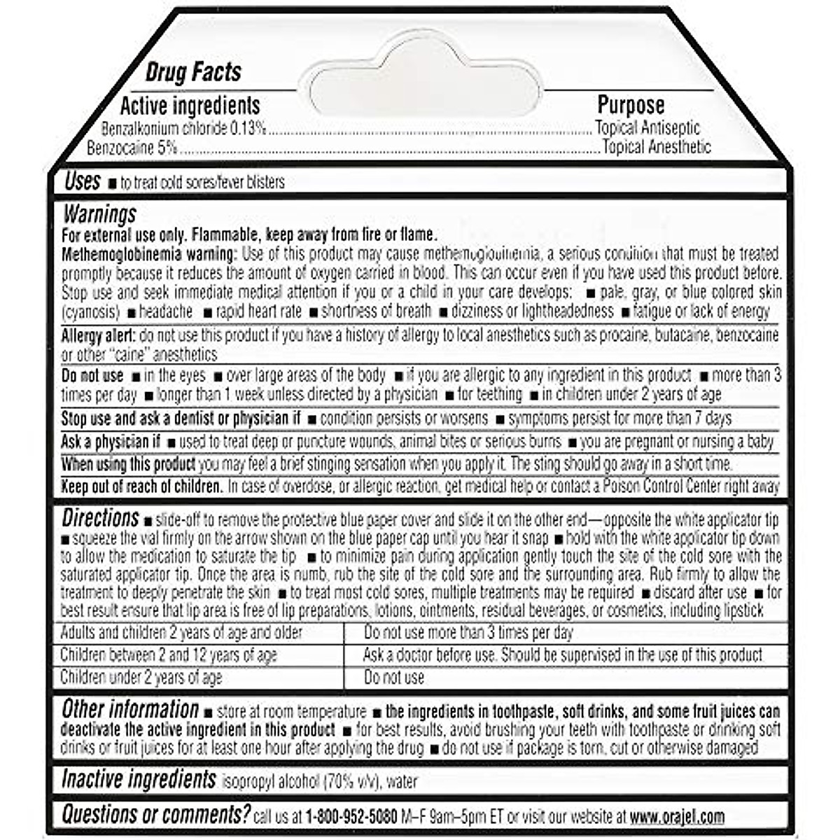 Orajel Cold Sore Treatment – Instant Relief for Cold Sore Pain- From #1 Oral Pain Relief Brand