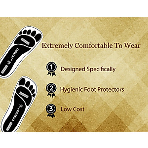 Black 60Pairs(120Feet)Disposable Spray Tanning Feet Pads for Hygienic Foot Protectors,Comfortable & Hygienic Spray Tan Pads Feet-Specifically for the Spray Tanning Industry or Salon,One Size-Non Slip