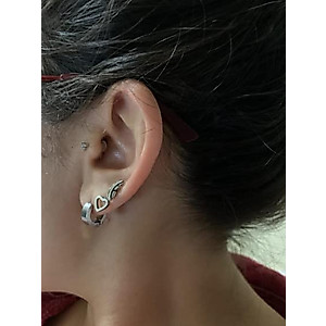 Briana Williams 16G Cartilage Earring Stud Tragus Forward Helix Piercing Jewelry Stainless Steel Lip Ear Piercing Jewelry for Women Men