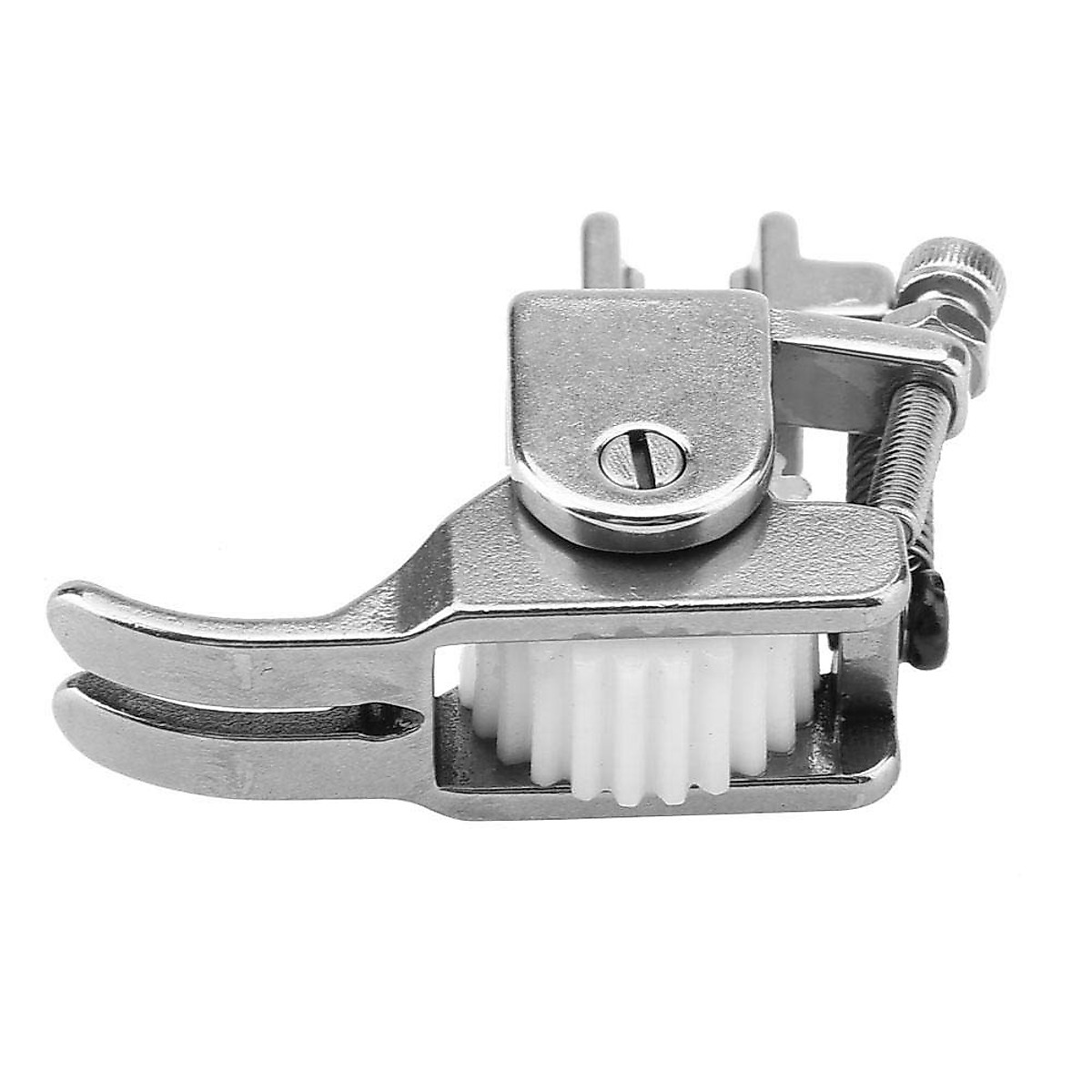 Pressure Adjustable Roller Presser Foot Sewing Machine Foot Sewing Machine Presser Roller Foot Attachment Accessory for Leather Thick Fabric Cloth(#1)