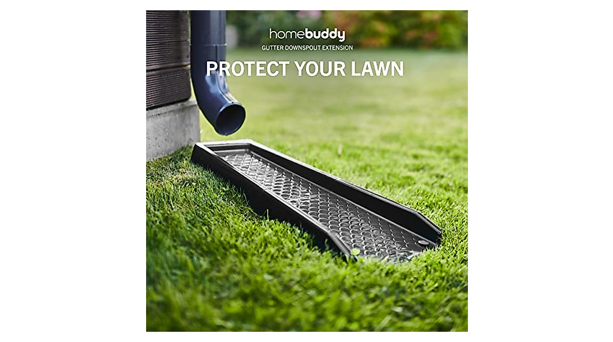 HomeBuddy Black Gutter Downspout Extension - 2 Pack