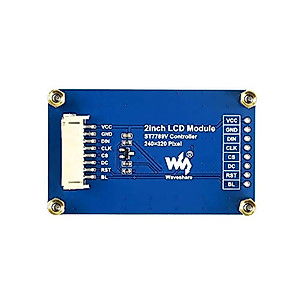 waveshare 2inch LCD Display Module, Compatible with Raspberry Pi/Pi zero/Arduino/Esp32, with ST7789 Driver, 262K Color, IPS Screen, 240×320 Resolution, SPI Interface