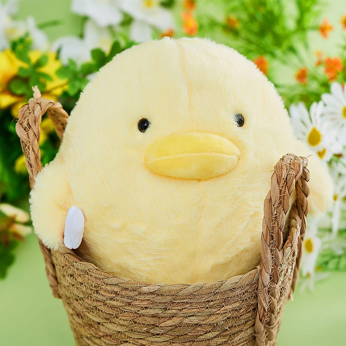 Honganda Cute Duck with Knife Plushies Toy, Soft Stuffed Animal Plush Doll Toys, Plush Throw Pillow Gifts for Kids Adults (Yellow)