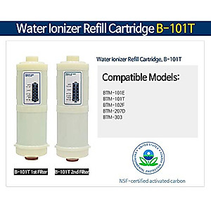 Biontech Water Ionizer Filter Set for BTM-101E, BTM-101S, BTM-101T, BTM-102F, BTM-207D, BTM-303, BTM-503, BTM-1100, BTM-1200
