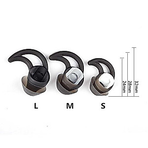 NATEFEMIN 3 Size Replacement Earbuds for Bose QC30/QC20/QC20i/SoundSport SIE2i IE2 IE3