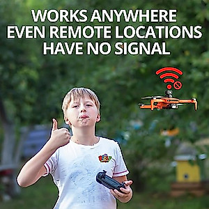 Bigly Brothers New E58 X LITE Mark II Delta Orange Superior Edition Drone with Camera, 360 degrees of obstacle avoidance, Carrying Case, & 2 Batteries. RTF, No Assembly Required.