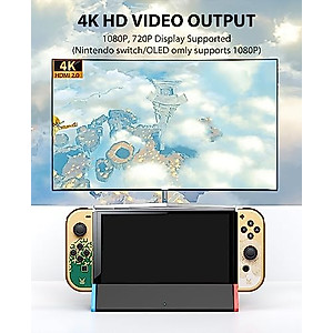 Antank TV Docking Station for Nintendo Switch/Switch OLED, Portable Switch Dock 4K HDMI TV Adapter/High Speed USB 3.0 Ports, Charging Dock Replacement for Official Nintendo Switch Dock