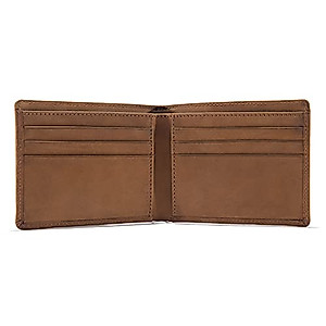 Carhartt Men's Casual Saddle Leather Wallets, Available in Multiple Styles and Colors, Brown (Bifold), One Size