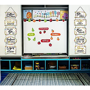 Hohomark Classroom Decoration Banner Motivation Confetti Positive Porch Sign Back to School Positive Sayings Accents for Student Teacher School Classroom Bulletin Board Office Home Nursery Decor