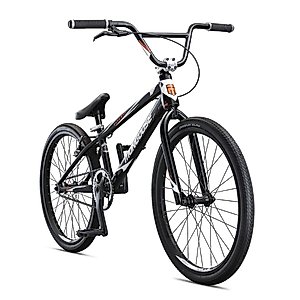 Mongoose Title Elite Pro BMX Race Bike with 24-Inch Wheels in Black for Advanced and Returning Riders, Featuring Professional-Grade 6061 Tectonic T1 Biaxial Hydroformed and Butted Aluminum Frame