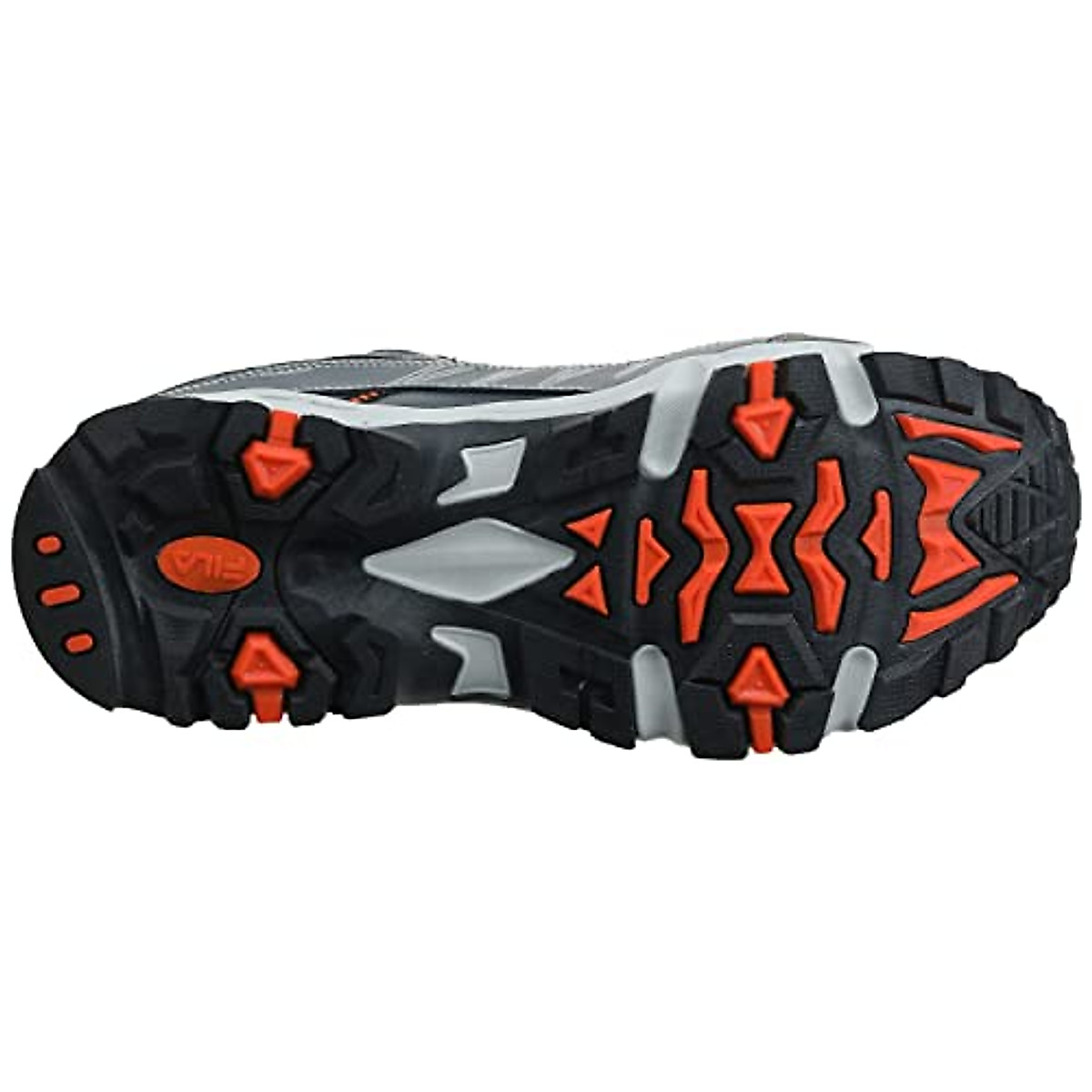Fila mens Memory at Peak Composite Toe Trail Running Food Service Shoe, Castlerock/Black/Vibrant Orange, 10.5 US