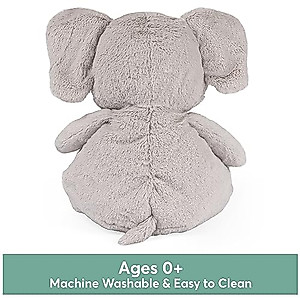 GUND Baby Oh So Snuggly Elephant Large Plush Stuffed Animal for Babies and Infants, Ash Grey, 12.5”