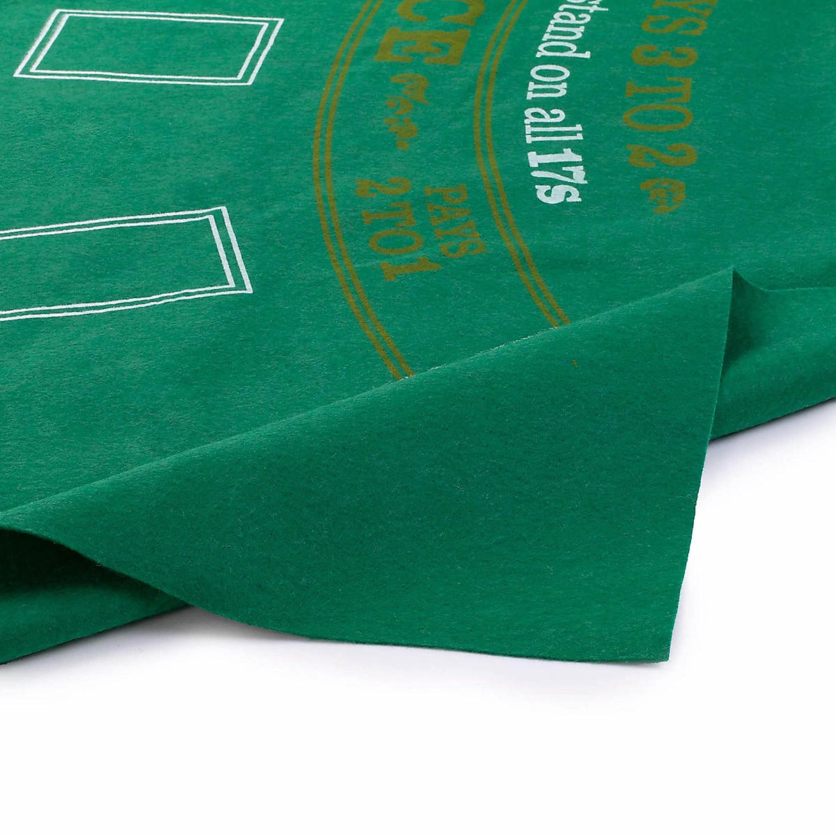 Blackjack Essentials Set – Includes Green Blackjack Tabletop Felt Mat, Blackjack Dealer Shoe + Discard Tray & 12 Decks of Playing Cards – Casino Card Game Pack for Gambling Games & Family Game Night