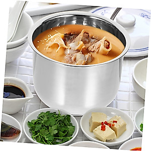 UTHCLO Rice Cooker Liner Instants Pot Inner Oven Electric Cooker Liner Pot Tiger Rice Cooker Pot Cooking Pot Inner Rice Maker Accessories Rice Cooker Small Stove Stainless Steel Silver