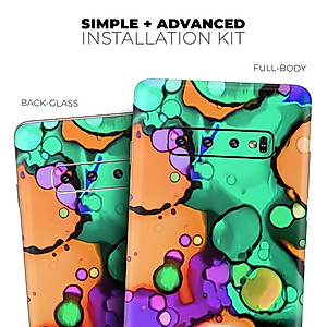 DesignSkinz Blurred Abstract Flow V52 Protective Vinyl Decal Wrap Skin Cover Compatible with The Samsung Galaxy S20 (Screen Trim & Back Glass Skin)