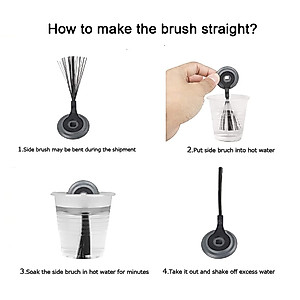 Side Brush for Shark ION Robot Vacuum AV751 AV752 AV753 RV850 RV850BRN RV850WV S87 RV700_N RV720_N RV750_N Robot Vacuum Cleaner Accessory -6 Pack