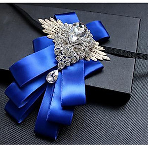 1-1/2" Wide Double Faced Royal Blue Polyester Satin Ribbon for Crafts, Wedding, Gift Wrapping, Bow Making,Party Decoration, Christmas Tree Deco (25 Yards)