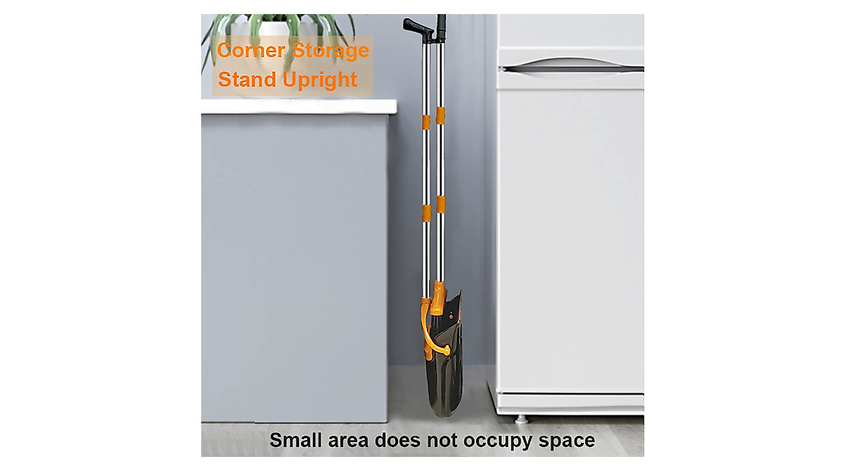 Broom and Dustpan Set - Easy Self-Cleaning Combo