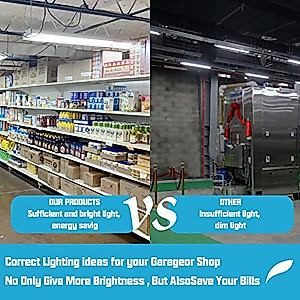 WEINATECH 2FT LED Garage Lights Shop Light LED Dimmable,100W 5000K Daylight Beam Angle Adjustable Linear High Bay Lights,Led Shop Lights for Workshop,Warehouse,Garage,Workbench,Supermarket(1 Pack)