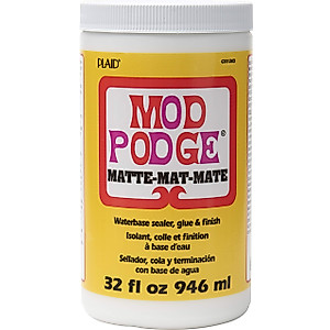 Mod Podge CS11303 Waterbase Sealer, Glue and Finish, 32 oz, Matte