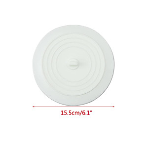 Guojiang Bathtub Drain Cover Large Bathtub Drain Cover Tub Flat Drain Cover Odor Resistant Solution Quick Fixing for Bathrooms Sink Hair Stop