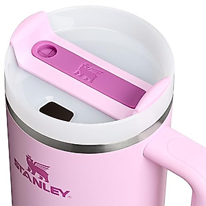 Stanley Quencher H2.0 Tumbler with Handle and Straw 40 oz | Flowstate 3-Position Lid | Cup Holder Compatible for Travel | Insulated Stainless Steel Cup | BPA-Free | Cherry Blossom