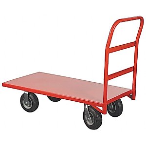 60 in X 30 in X 12 in,General Purpose Steel-Deck Platfitm Truck, 1 200 Lb Load Capacity-2040022228