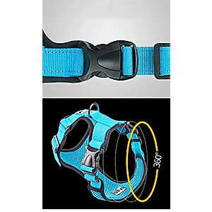 SXNBH Pet Dog Harness Vest Mesh Dog Harness Adjustable Soft Breathable Dog Harness Puppy Collar Cat Pet Dog Harness (Color : D, Size : Small)