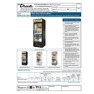 True Manufacturing-GDM-23-HC~TSL01-Glass Door Merchandisers