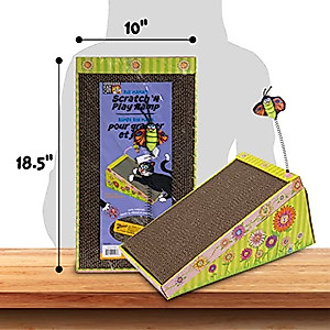 Petmate FAT CAT Big Mama's Scratch 'n Play Ramp Reversible Cardboard Toy
