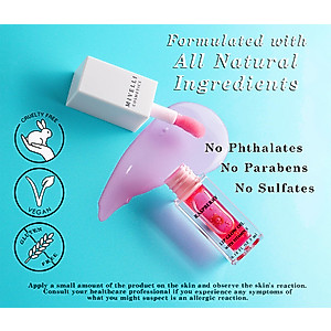 MIVELLI Lip Glow Oil Tinted Lip Oil Moisturizing, Hydrating, Non-Sticky Lip Stain, Gift, Plumping Lip Gloss for Dry Lips with Fruit Extract (Raspberry Tinted With Stain)