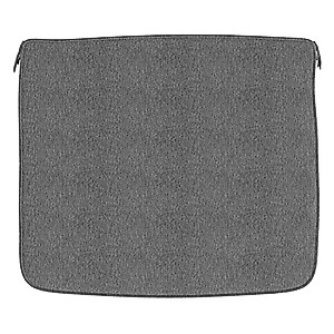 Flash Furniture All- Weather Polyester Fabric Patio Chair Cushion, 1 Pack, Gray