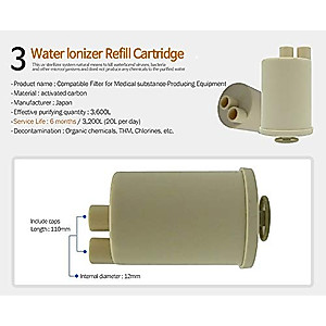 Water Ionizer Filter Set for McCoy KM-5000 / KM-8000 / KM-9000