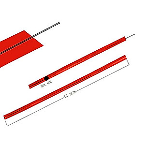 Mini Skater 6 Inches 800 Pieces Metallic Plastic Twist Ties Bag Ties for Cellophane Party Bag (800, Red)