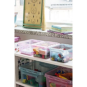 SmartStore - Colour 2 - Set of 10 Storage Boxes - Pink - 21 x 17 x 11 cm - 2l