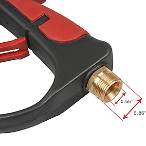 Sooprinse High Pressure Washer Gun Power Spray Gun 4000psi with 19 inch Extension Replacement Wand Lance,5 Quick Connect Nozzles for Honda Excell Troybilt, Generac, Simpson, Briggs Stratton