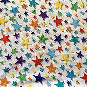 Bright Stars Anti-Pill No-Sew Throw Fleece Fabric Kit (50x60)